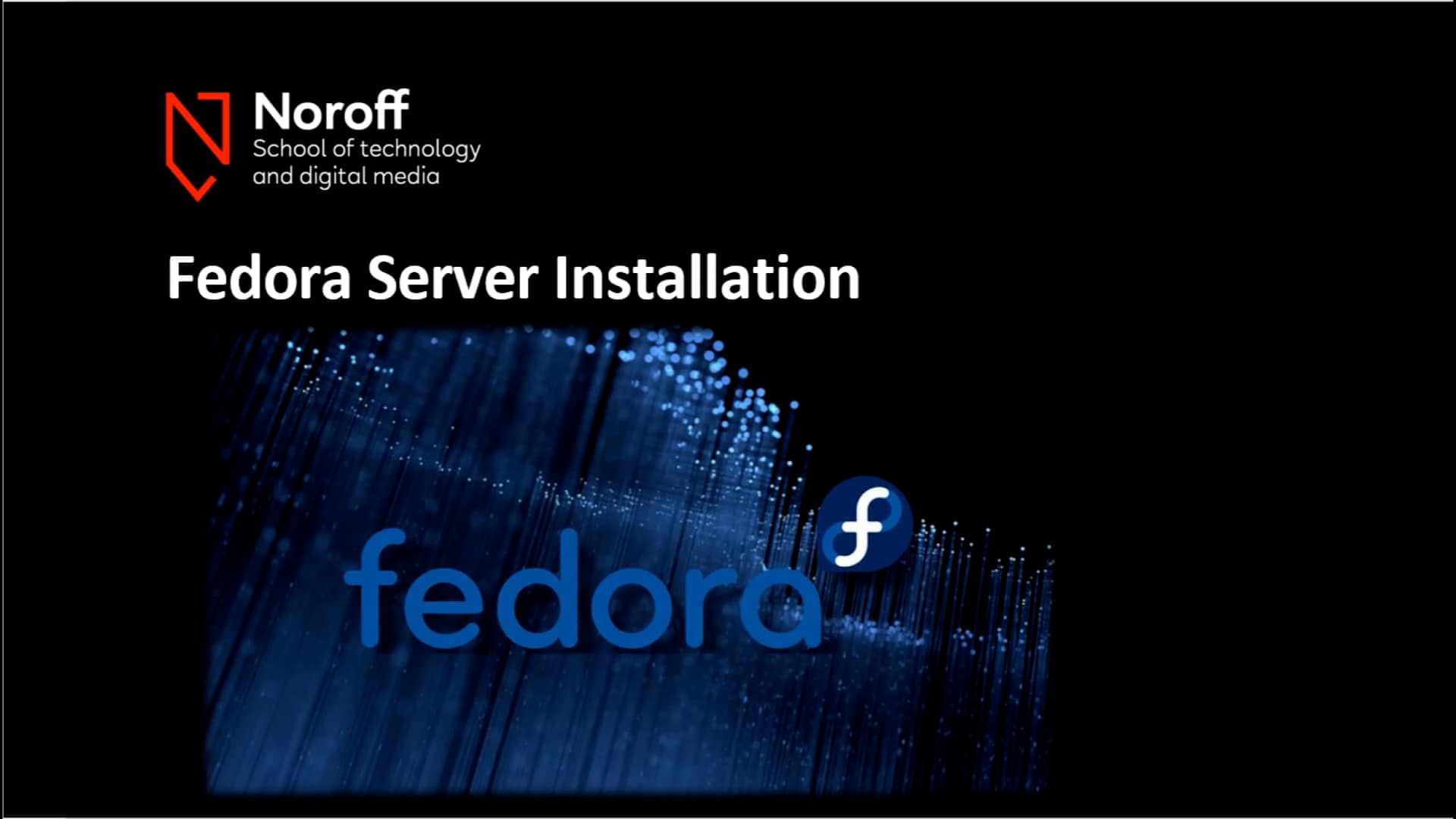 Fedora Server Installation on Vimeo