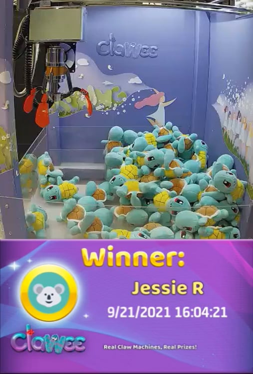 I played Clawee and won a real prize! Check it out! --->