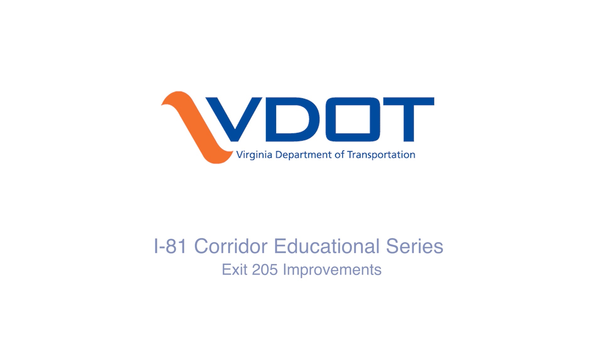 HDR | VDOT I-81 Exit 205 Widening.mp4