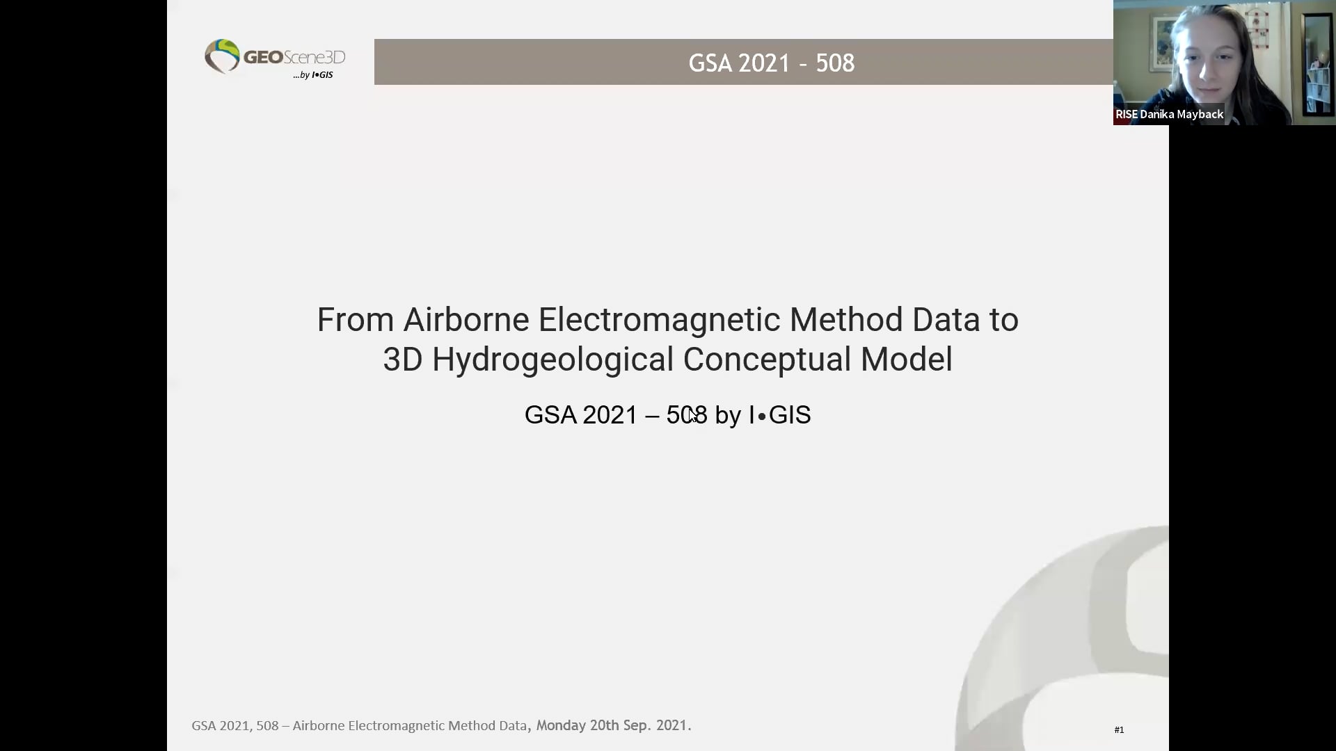 GSA Short Course - From Airborne Electromagnetic Method Data to 3D ...