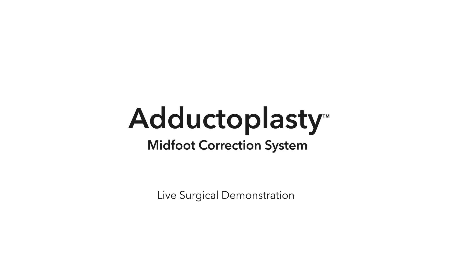 Adductoplasty™ Surgical Technique Video - Full Length on Vimeo