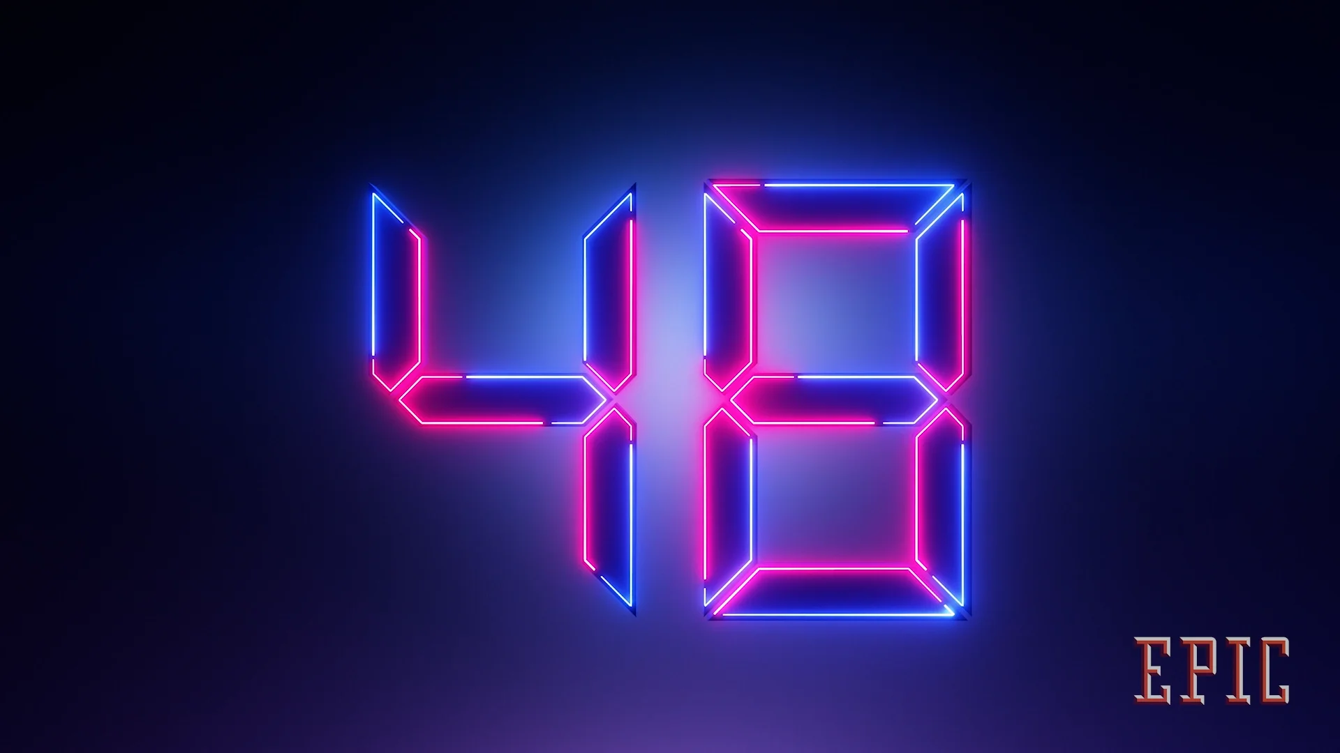 Neon Digital Pink & Purple 60s Countdown - Intense Beat the Clock.mp4
