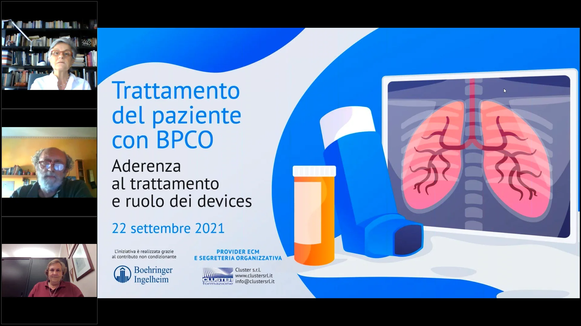 Webinar ECM "Trattamento del paziente con BPCO - Aderenza al trattamento e ruolo dei devices ...