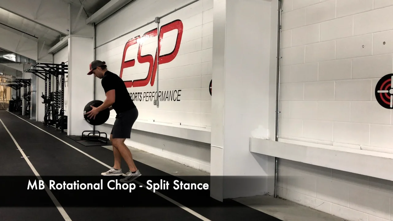 MB Rotational Chop - Split Stance Trail Leg on Vimeo