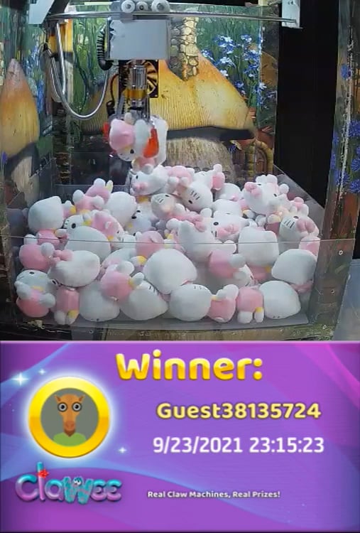 I played Clawee and won a real prize! Check it out! --->