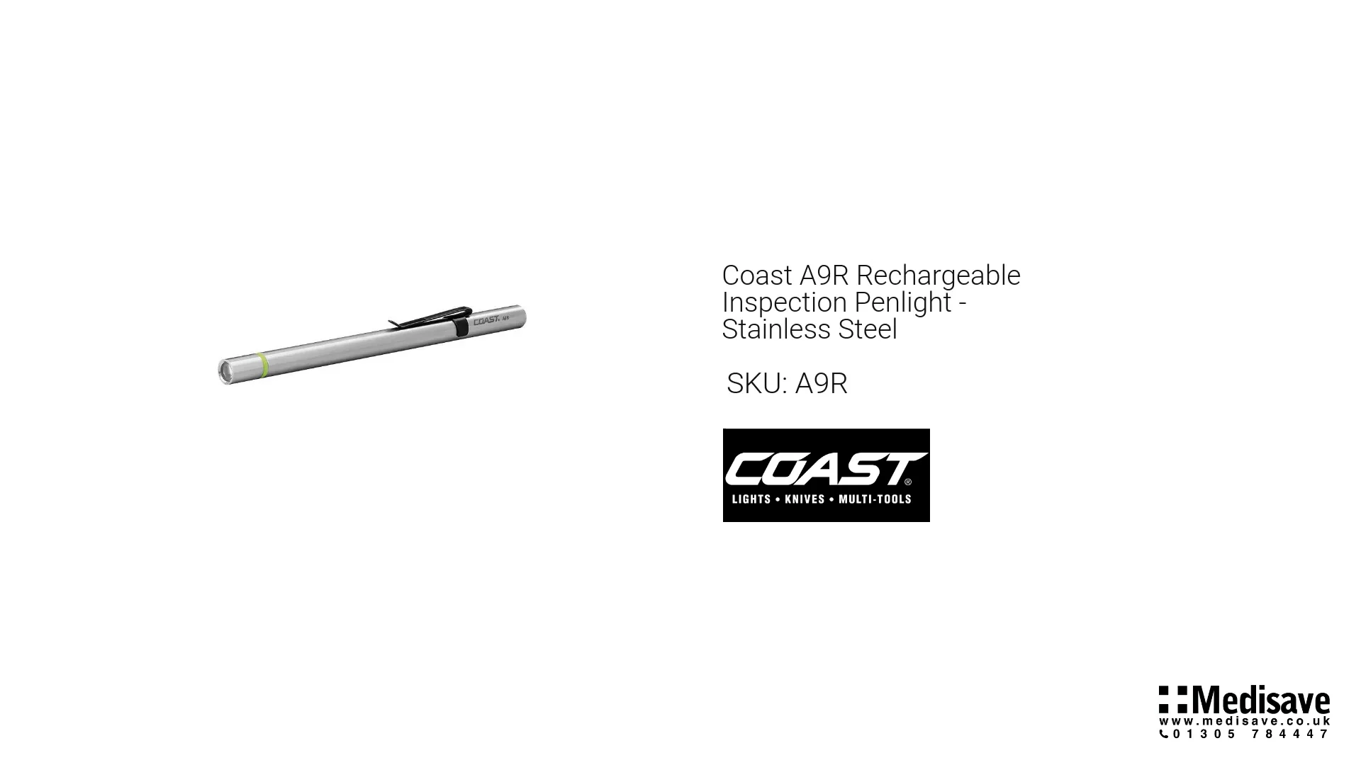 Coast A9R Rechargeable Inspection Penlight Stainless Steel A9R.mp4 on Vimeo