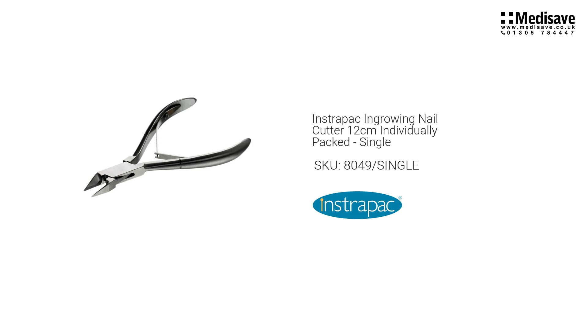 Instrapac Ingrowing Nail Cutter 12cm Individually Packed Single 8049 ...