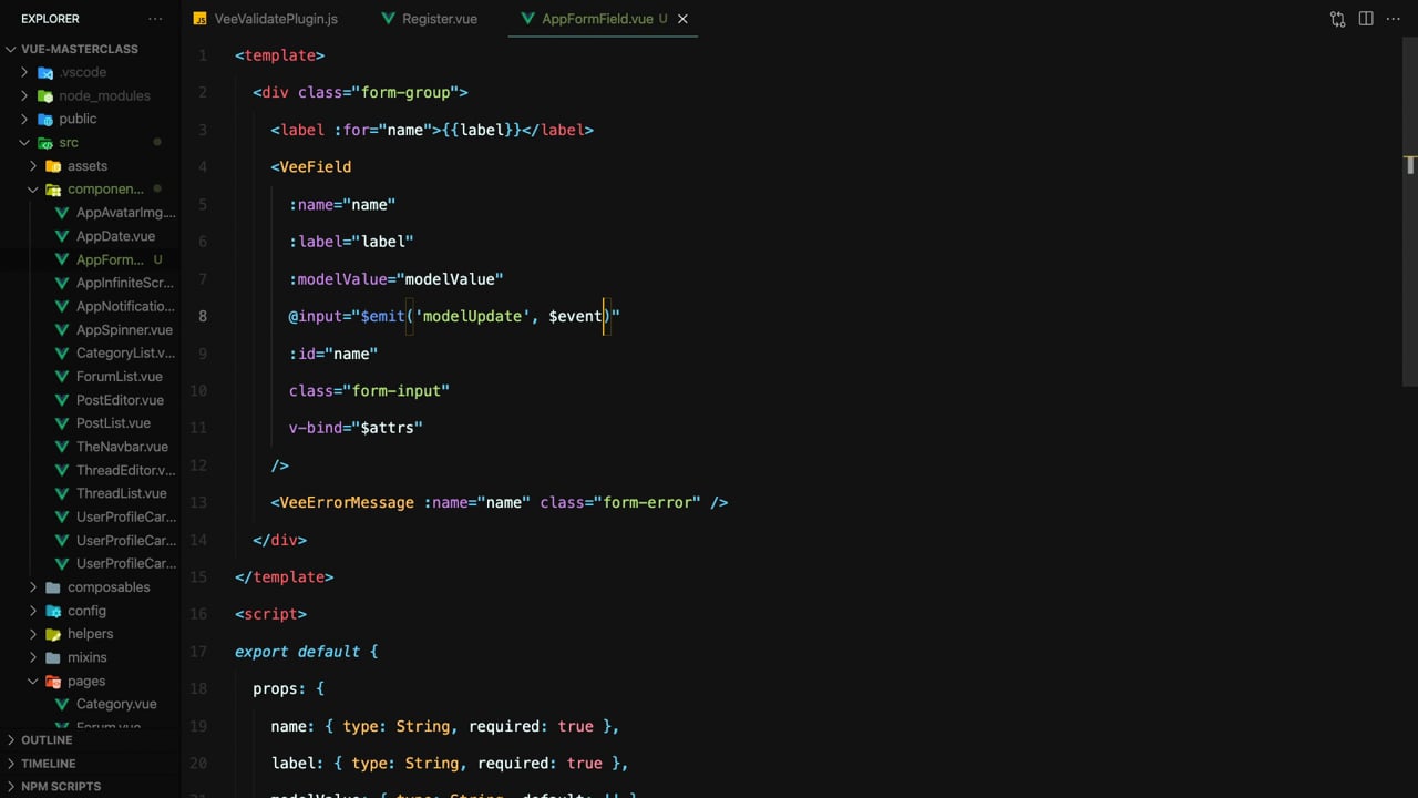 Wrapping VeeValidate Field with Custom AppFormField - A Vue.js...