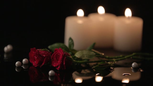 Candle, Roses, Night. Free Stock Video - Pixabay