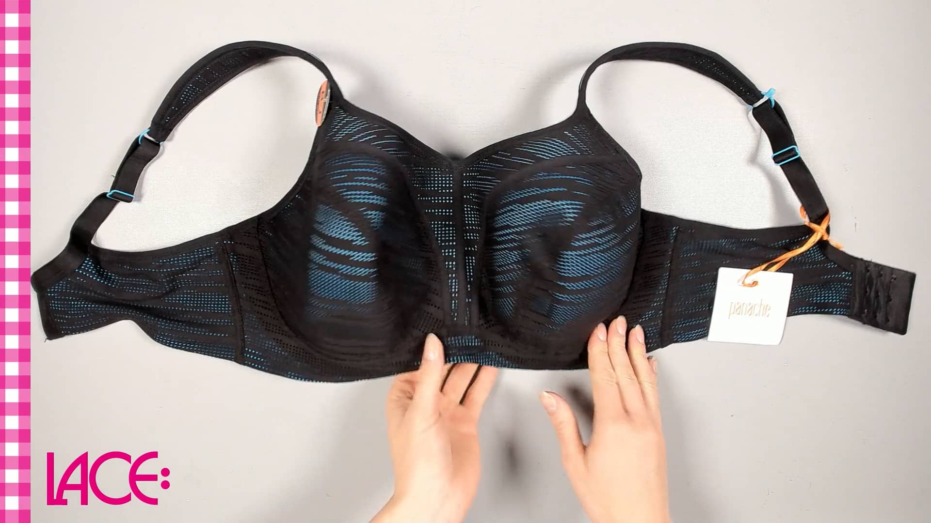 Panache - Lingerie Sport - BH - 5021C - 80F - Black Aqua | Lace.de on Vimeo