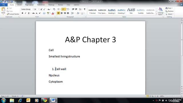 A&P Chapter 3 exam review