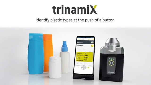 Identify plastic types with trinamiX Mobile NIR Spectroscopy Solution on Vimeo