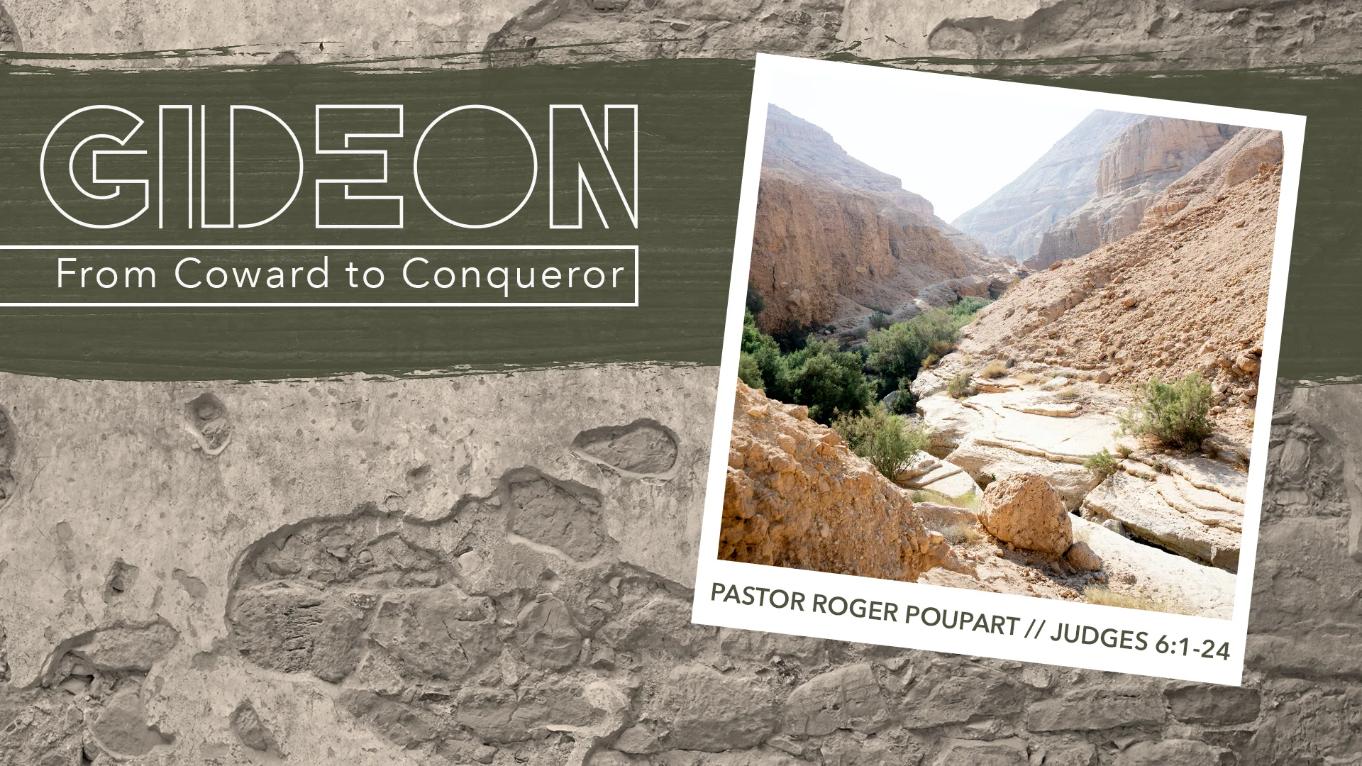 9/26/21 - Judges 6:1-24 - Roger Poupart on Vimeo