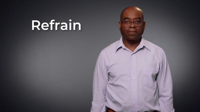 Refrain | SEE Signs ESC Region 13