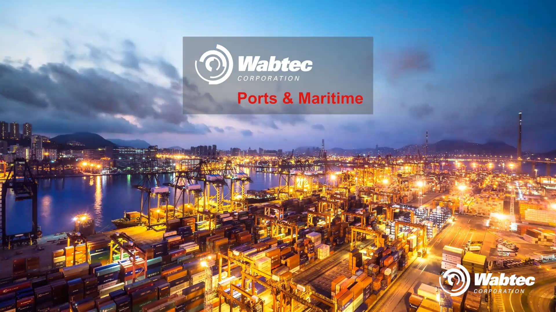 Wabtec Stemmann-Technik Ports & Maritime overview. Shore Power, Vessel Charging, Cable reels for ...
