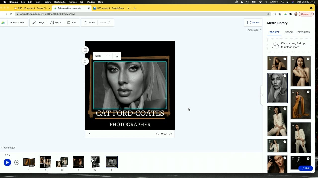 Animoto Tutorial by Sally Sargood - The Portrait System