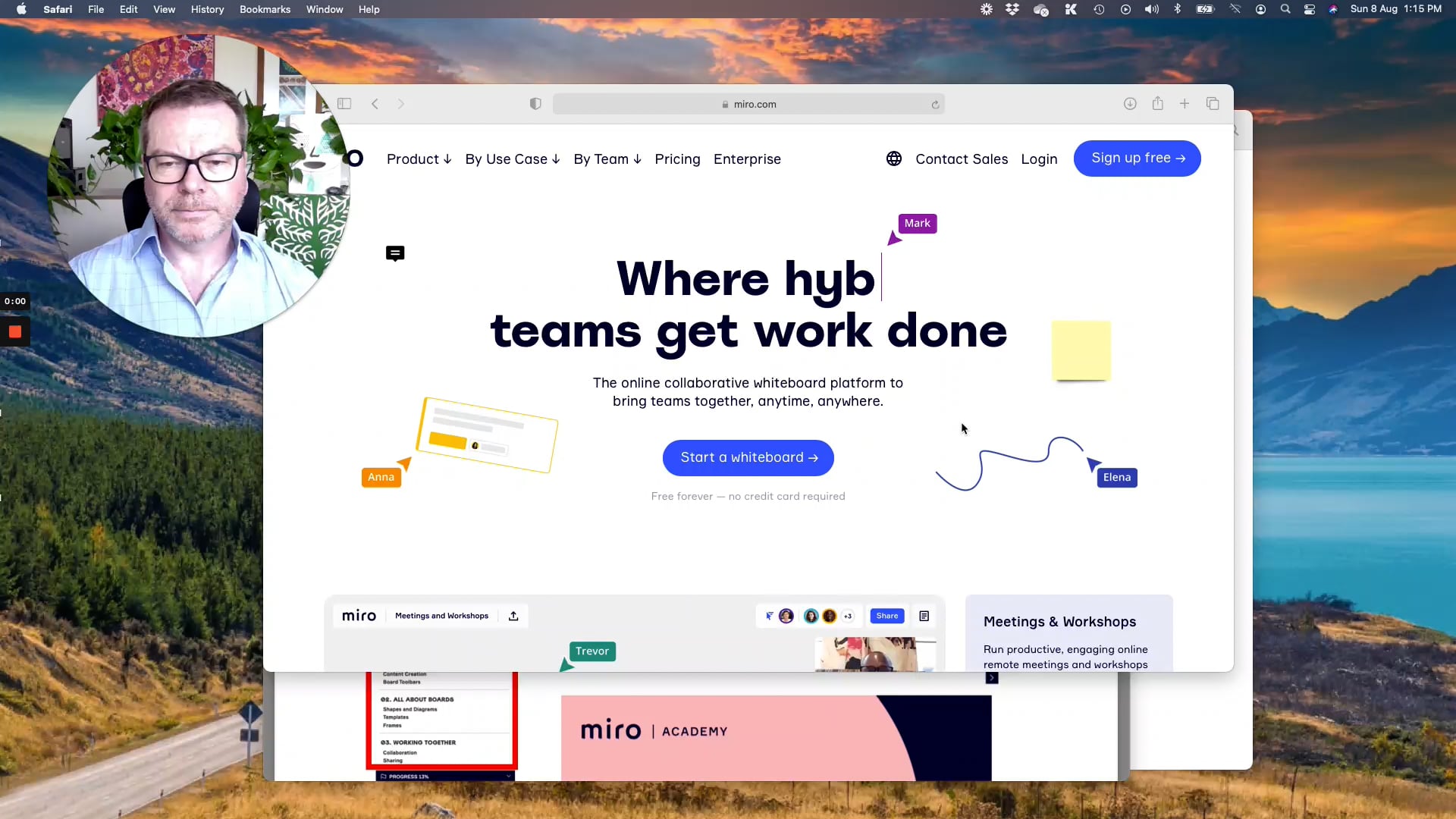 Miro Onboarding with James on Vimeo