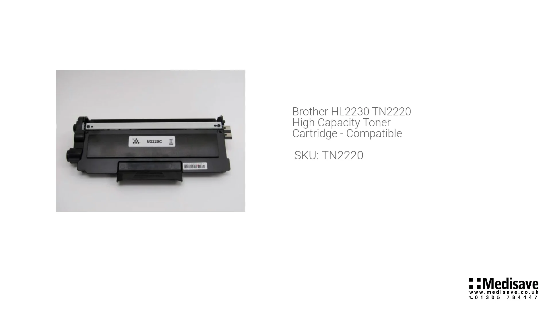 Brother HL2230 TN2220 High Capacity Toner Cartridge Compatible TN2220 ...