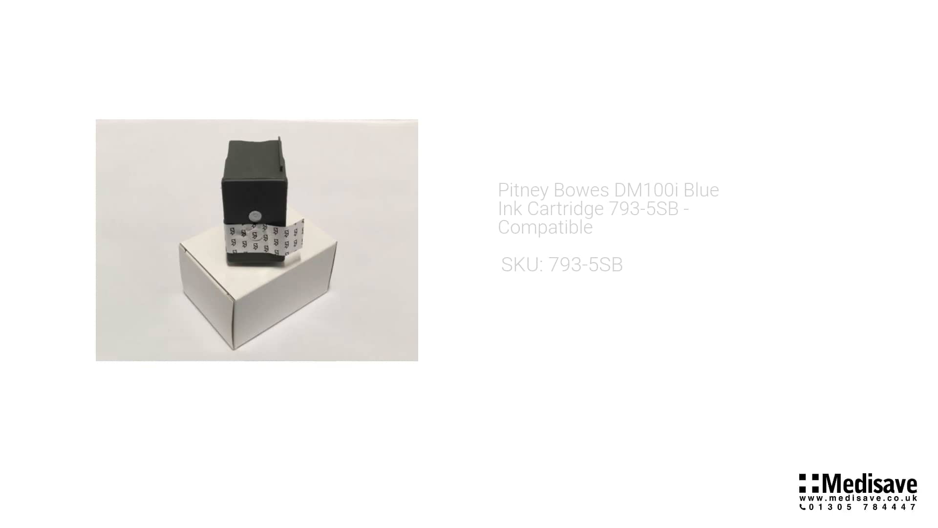 Pitney Bowes DM100i Blue Ink Cartridge 793 5SB Compatible 793 5SB.mp4 ...