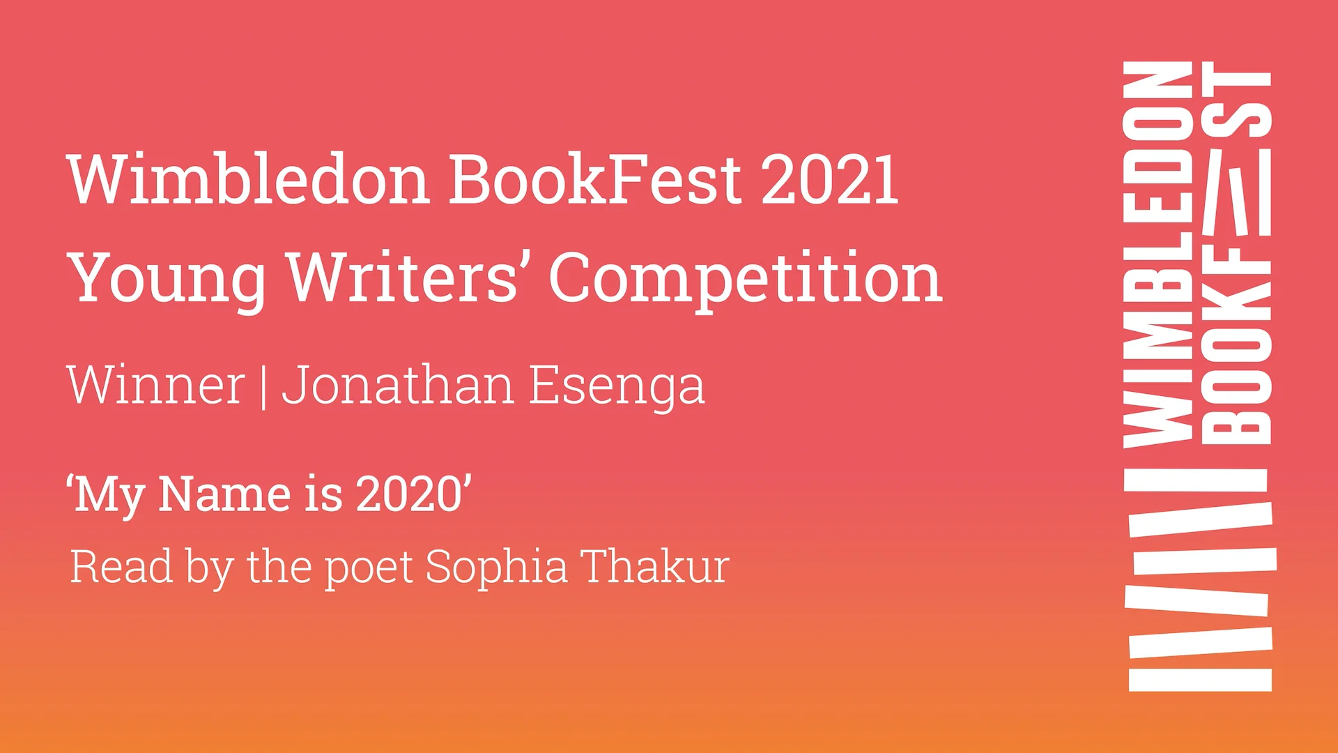 YWC '21 | My Name is 2020, Jonathan Esenga on Vimeo