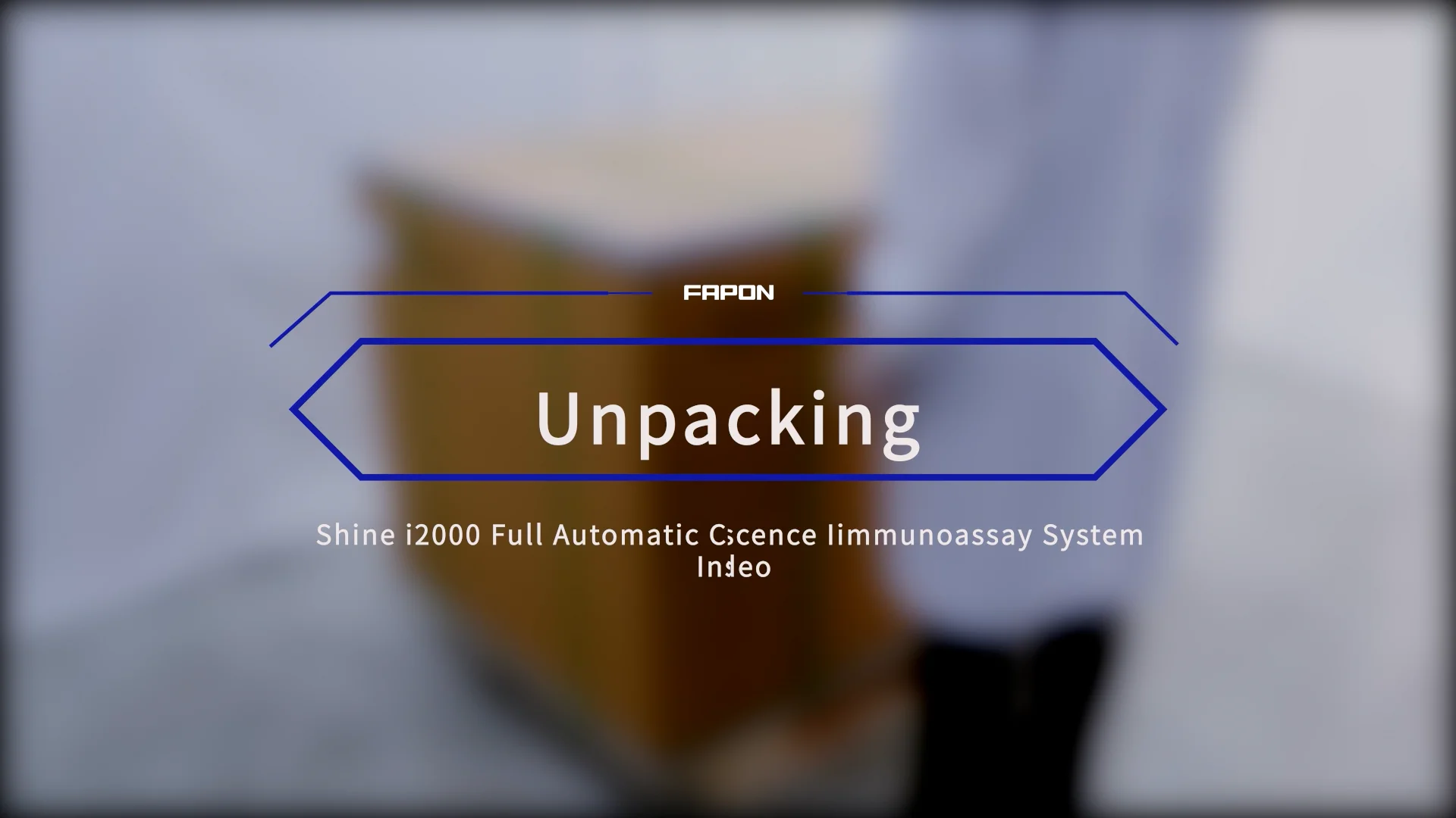 Produktvideo Fupon - Shine i2000 Full Automatic CLIA System Installation