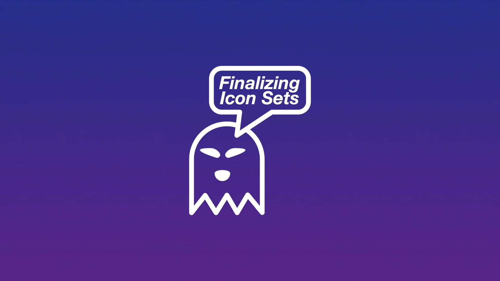 Finalizing Icon Sets