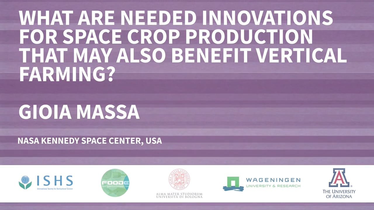 What are needed innovations for space crop production that may also ...