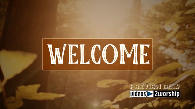 Welcome To Church Fall