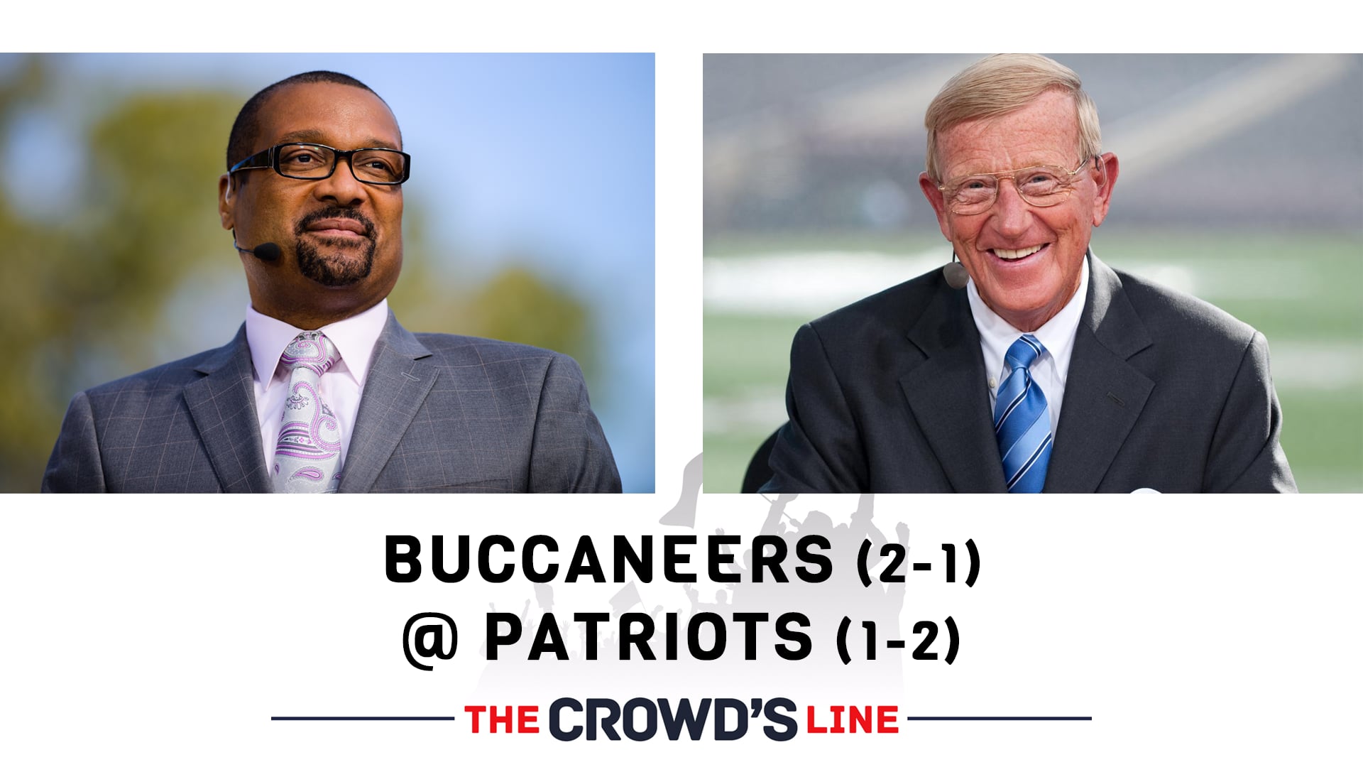 NFL - Buccaneers @ Patriots - Coach Holtz and Mark May - Football ...