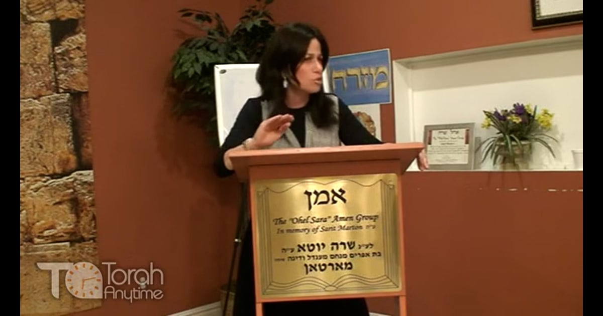 R. Yaffa Jungreis | Ohel Sarah Series: Tehillim – Shir Shel Yom Part 4