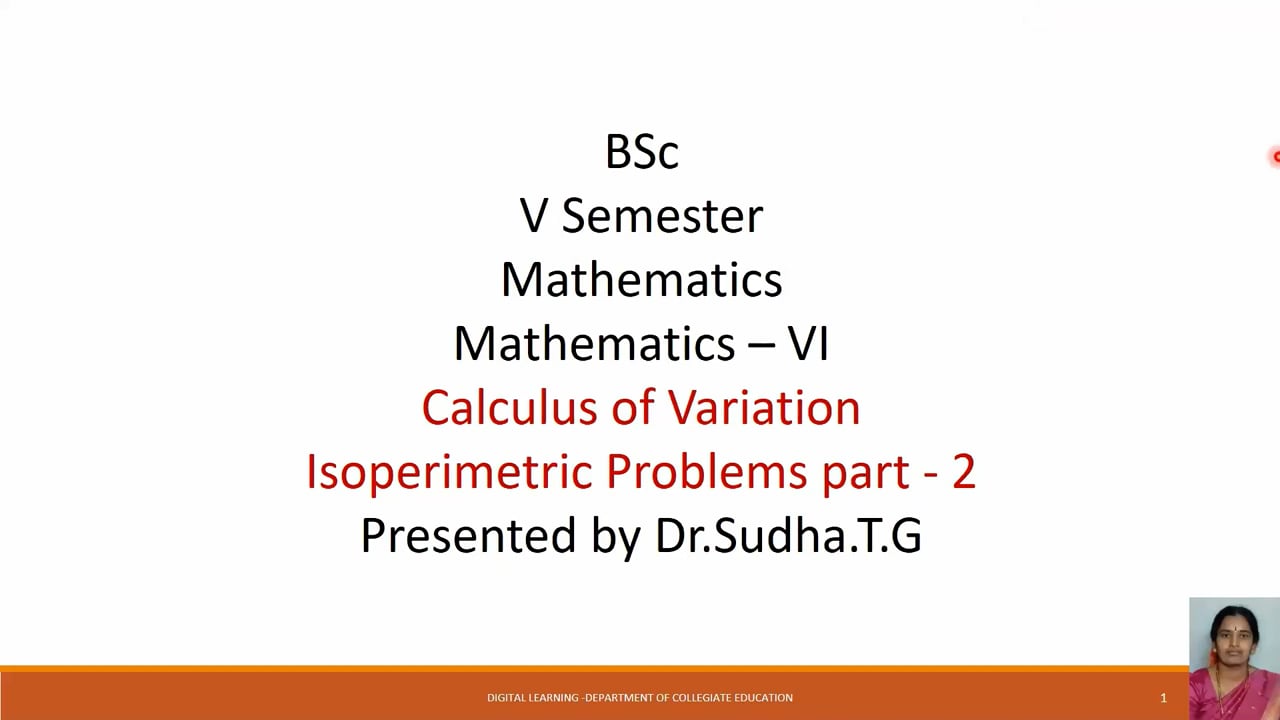 YT1S.ONLINE - Session 12_ Calculus Of Variation - Isoperimetric ...