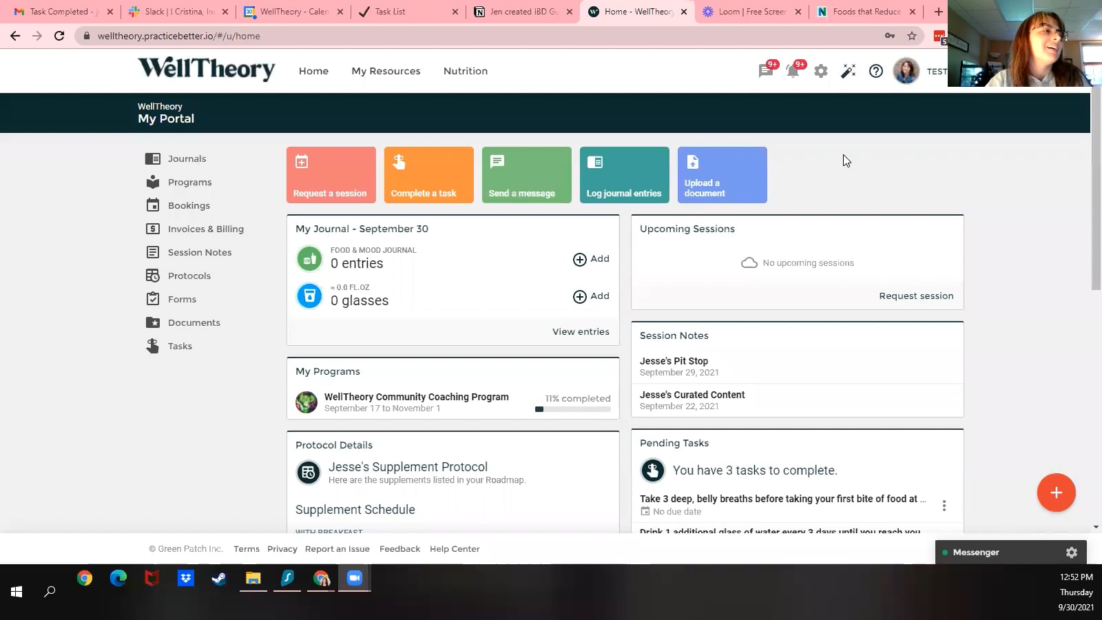 WellTheory Desktop Walkthrough on Vimeo