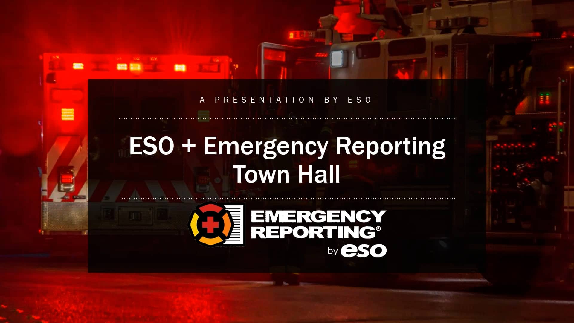 Emergency Reporting by ESO Town Hall - September 2021 on Vimeo