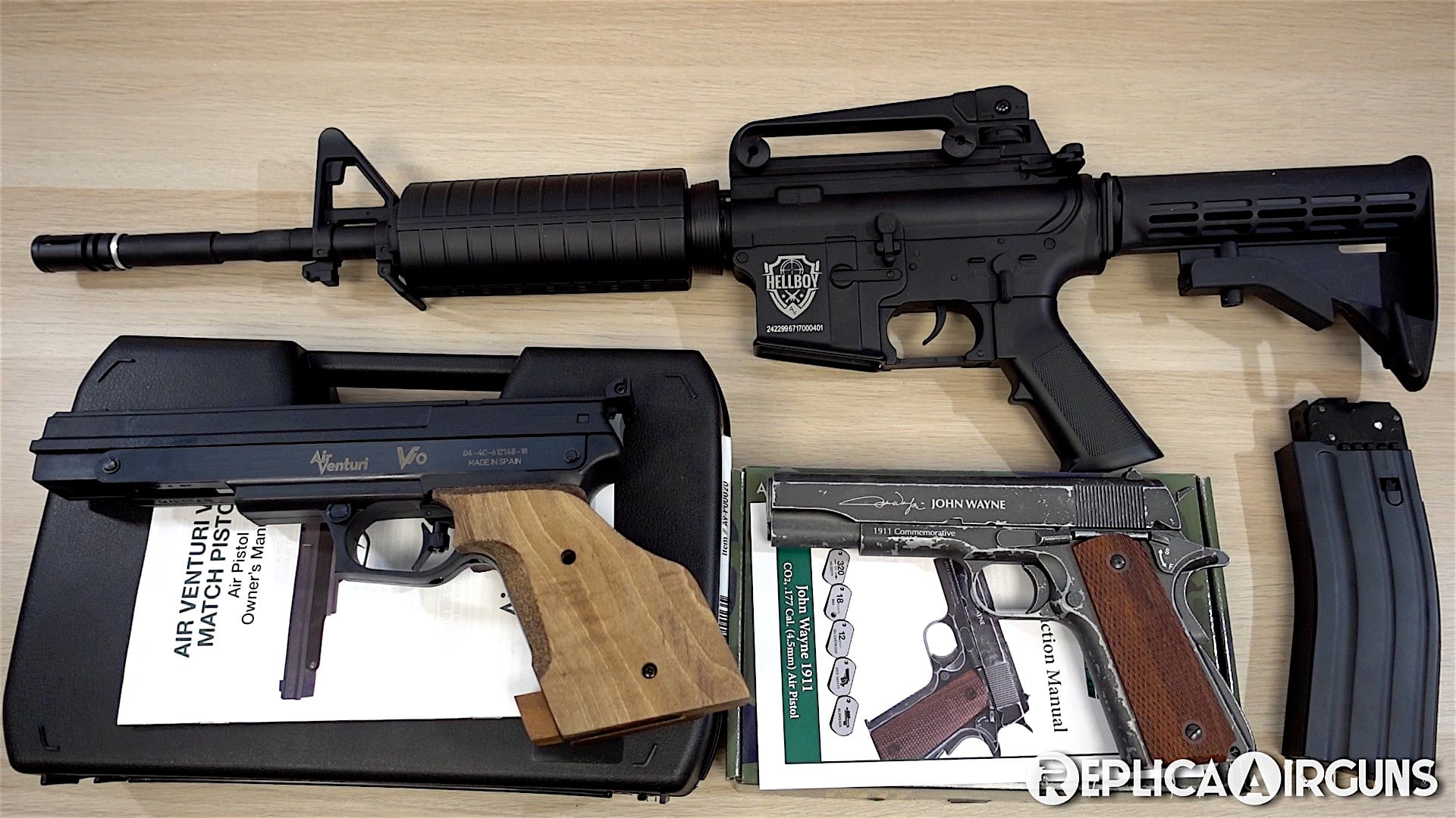 Air Venturi HellBoy M4 - John Wayne 1911 - V10 Match Pistol Preview