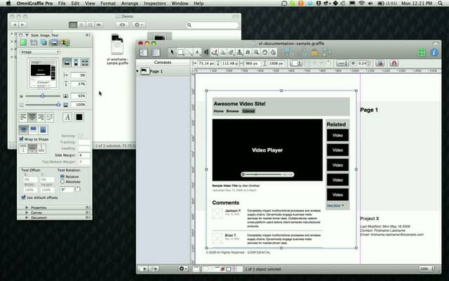 More Effective Wireframes in OmniGraffle on Vimeo