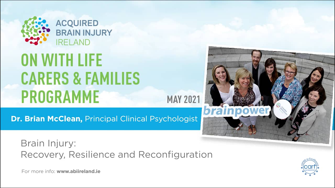 Week 1 -Recovery, Resilience and Reconfiguration, Dr Brian McClean, Principal Clinical ...