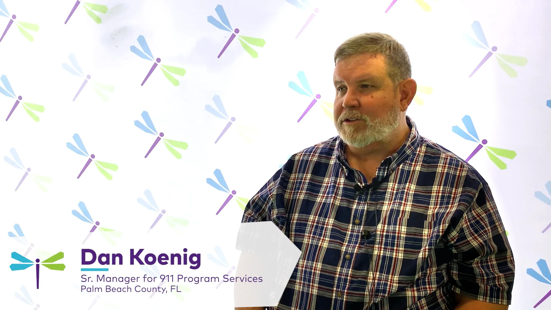 Dan Koenig, Sr. Mgr. for 911 Program Services, Palm Beach County, Fl