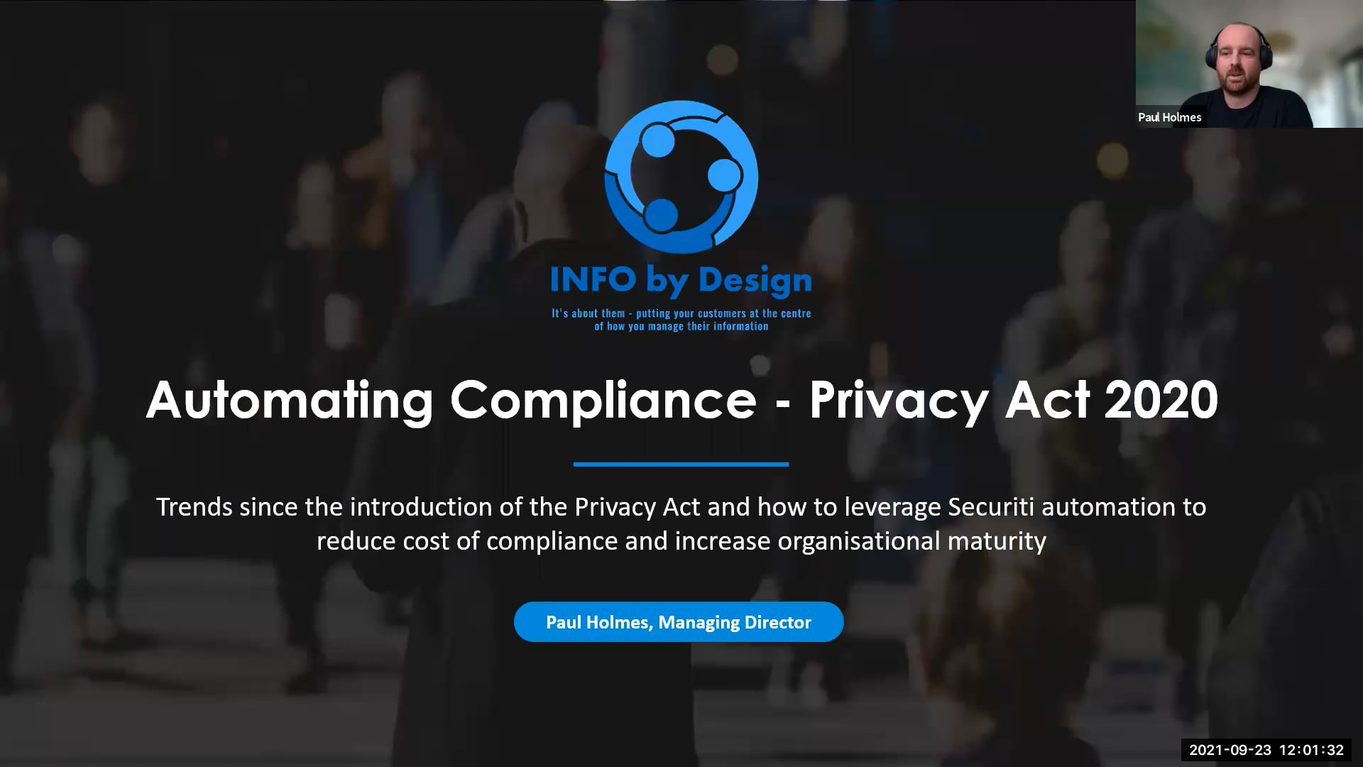 Automating Compliance - NZ Privacy Act 2020 Webinar on Vimeo