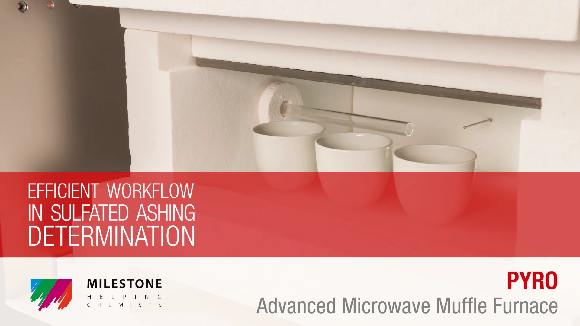 PYRO microwave muffle for sulphated ashing