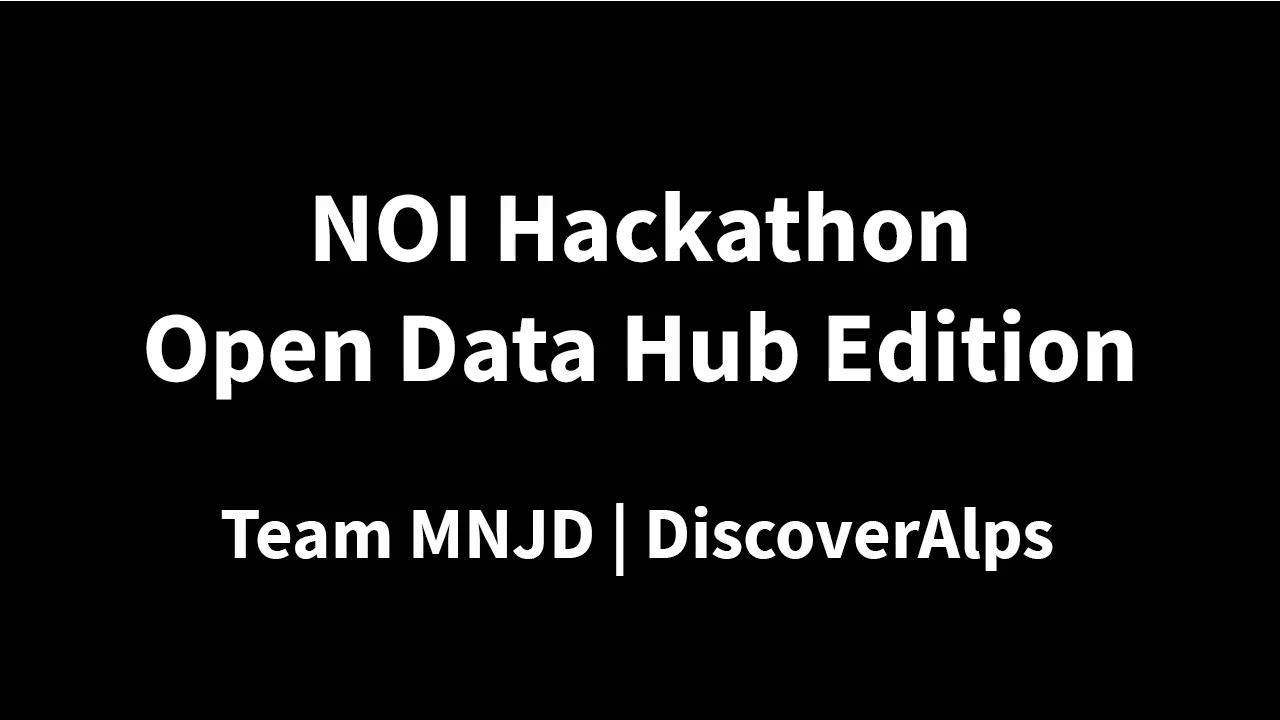 NOI Hackathon Open Data Hub Edition - Team MNJD | DiscoverAlps on Vimeo