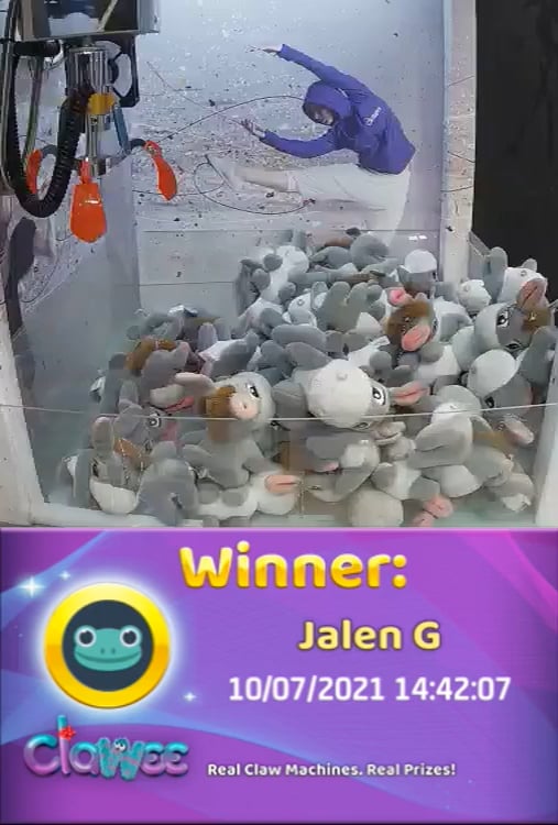I played Clawee and won a real prize! Check it out! --->