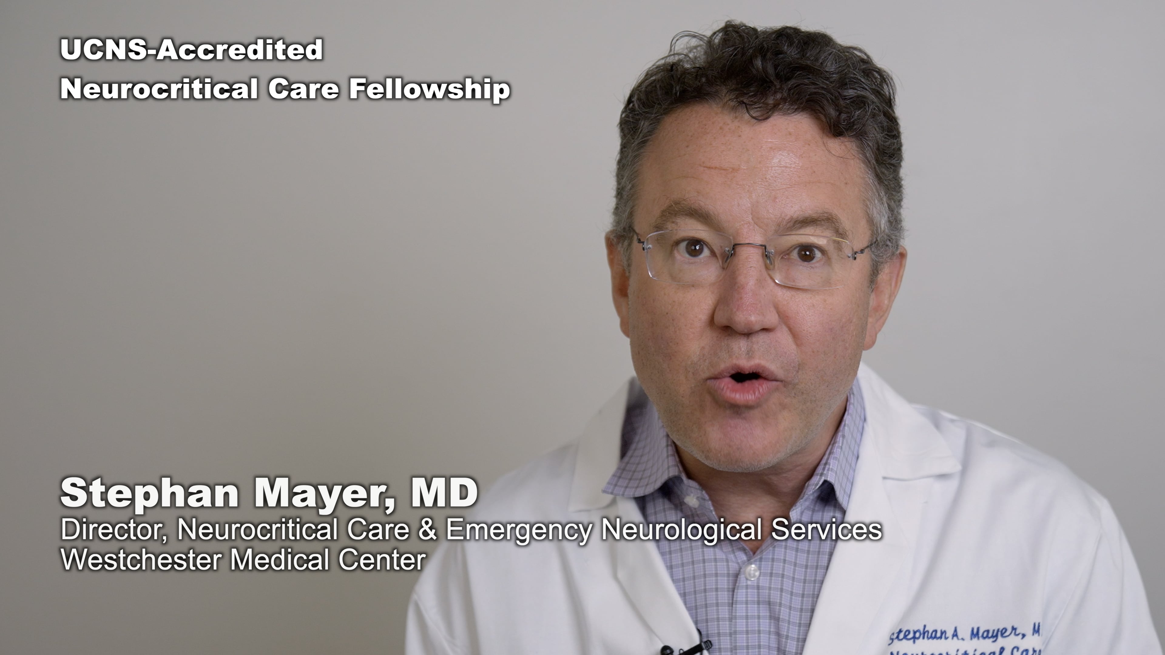 Neurocritical Care Introduction with Stephan Mayer, MD on Vimeo