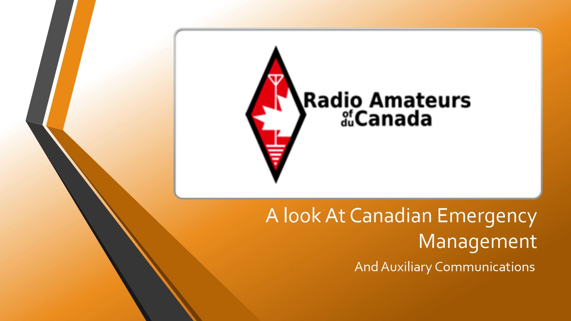 Canada Auxiliary Communications Service (ACS) on Vimeo