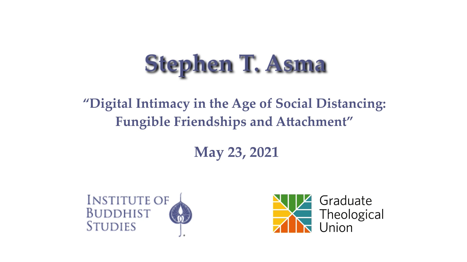 Stephen Asma on Vimeo