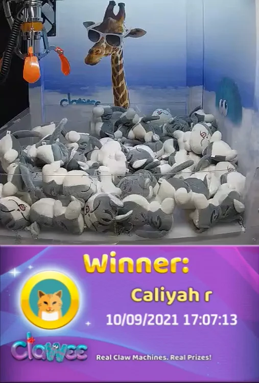 I played Clawee and won a real prize! Check it out! --->