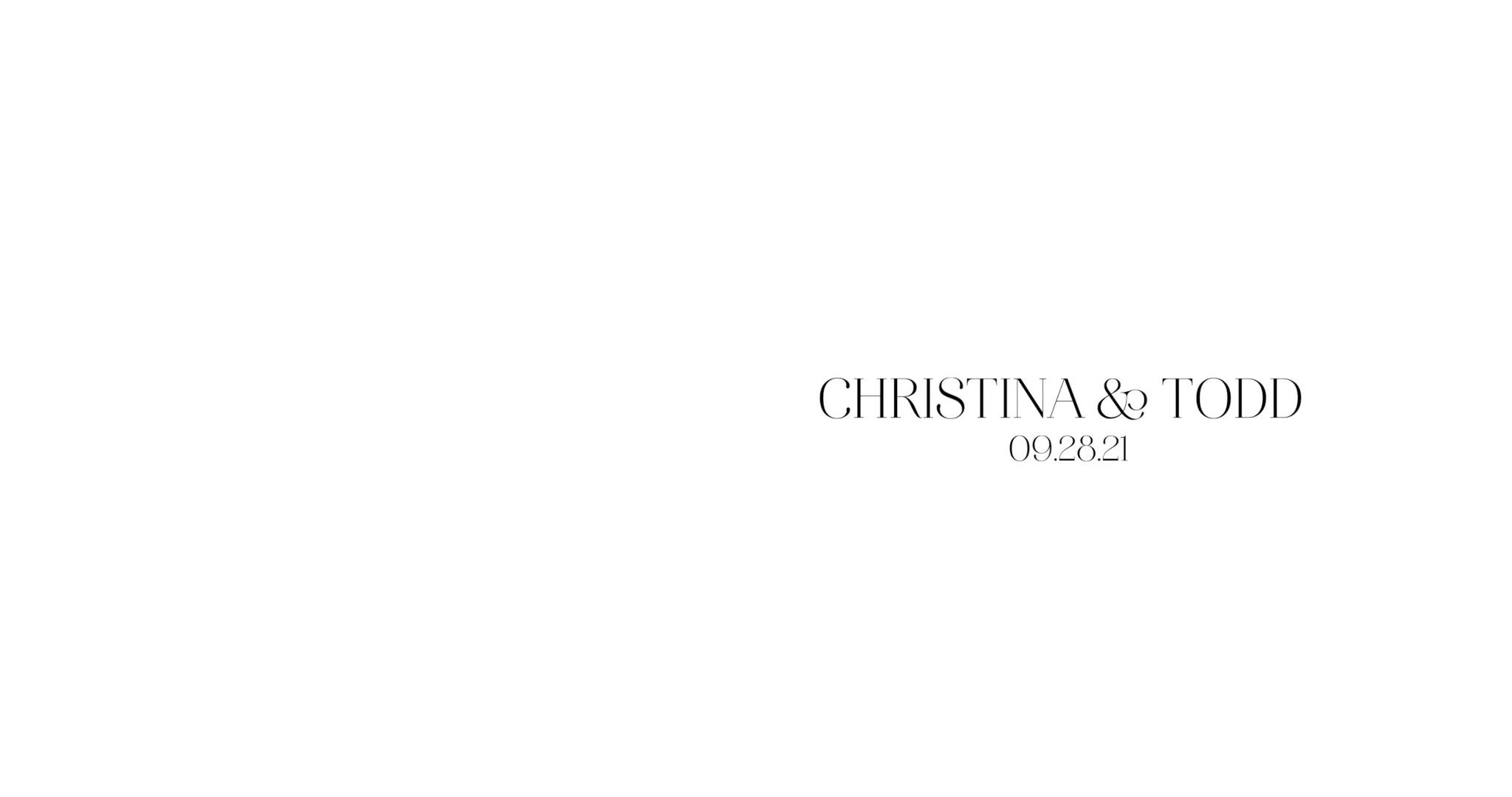Christina & Todd Highlight Film on Vimeo
