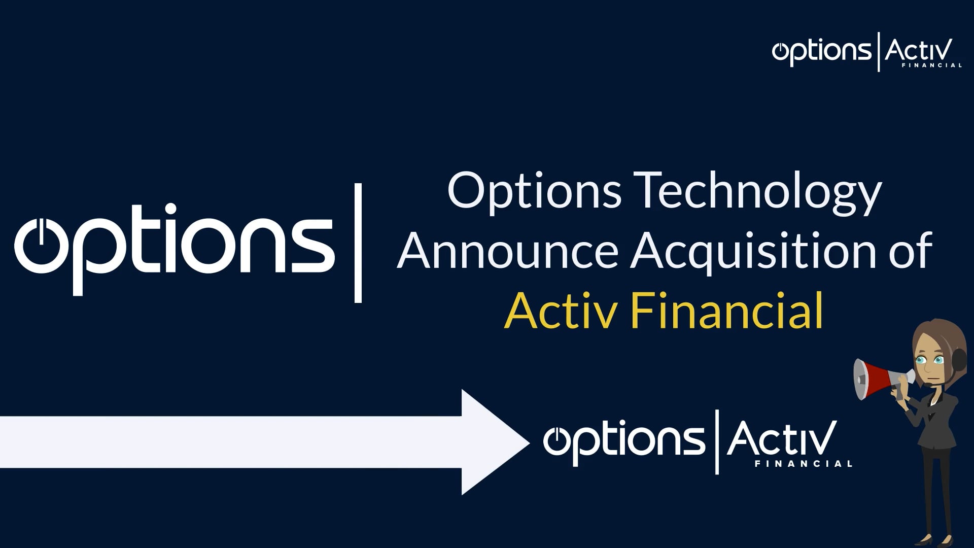 Options Technology Announces Acquisition of ACTIV Financial on Vimeo