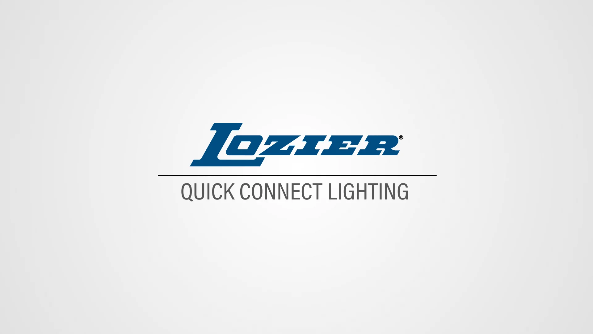 Quick Connect Lights - Lozier Products Quick Connect Lights - Lozier Products