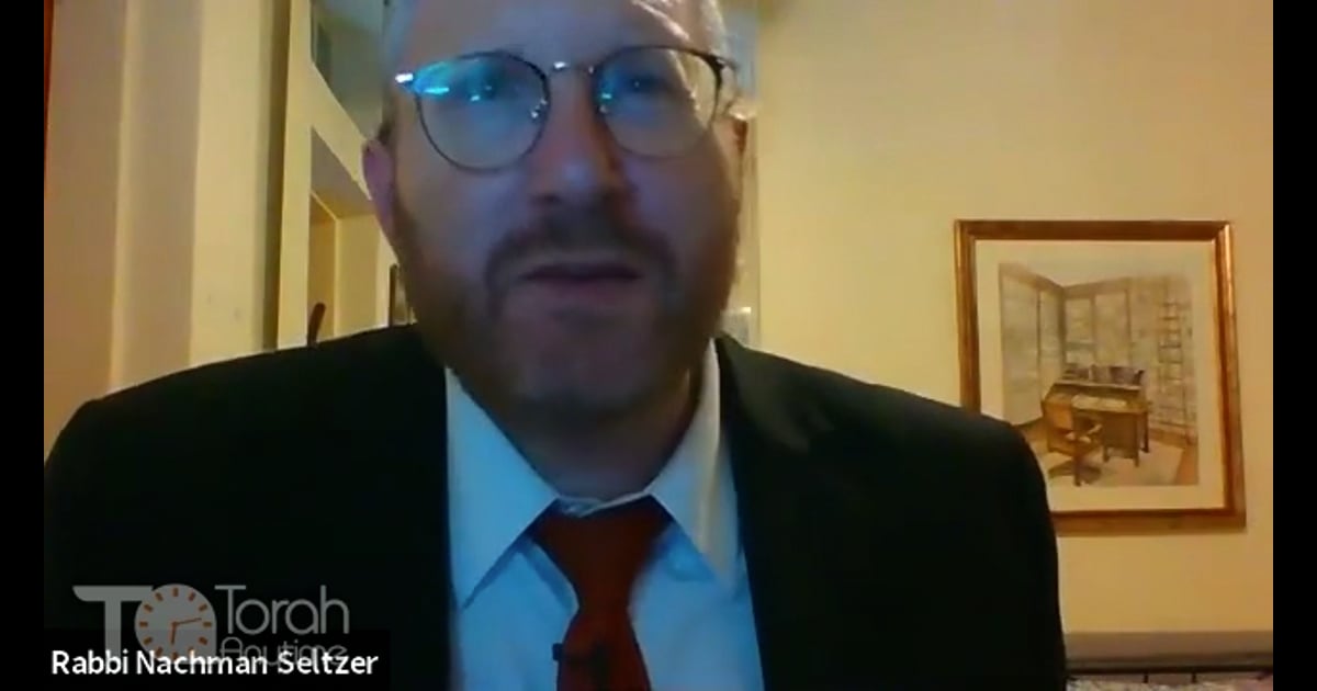 R' Nachman Seltzer | Rabbi Nachman Seltzer: Shabbos Hayom LaShem