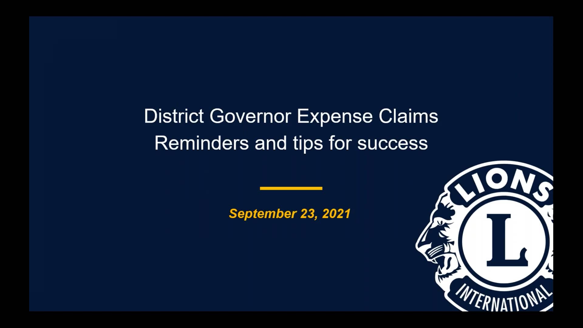 DG Expense Claims Reminders and Tips for Success on Vimeo
